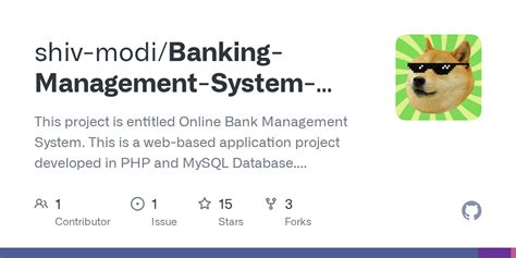 Github Shiv Modibanking Management System Using Php And Mysql This