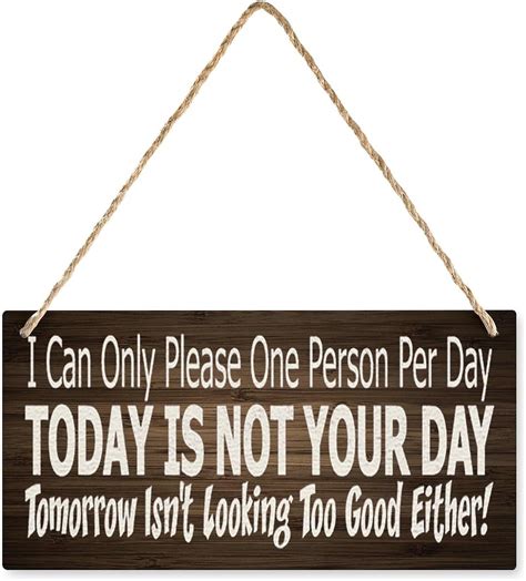 6x12 Inch Wooden Hanging Sign Plaque I Can Only Please One Person Per