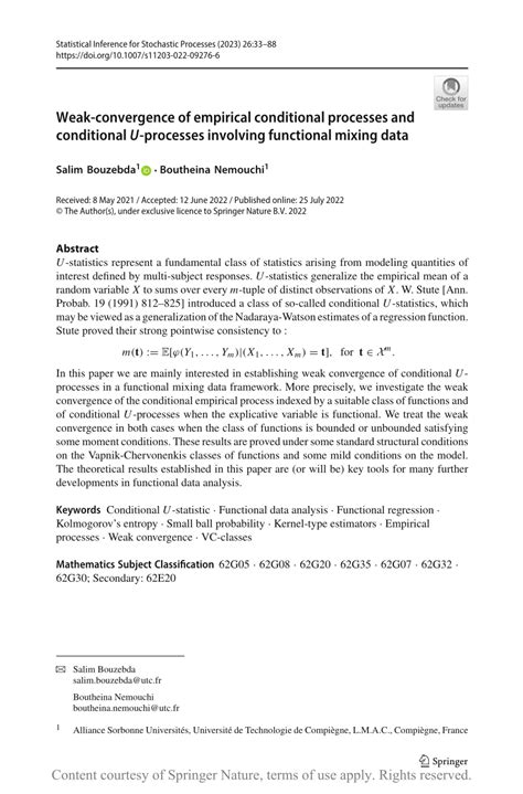Weak Convergence Of Empirical Conditional Processes And Conditional U Processes Involving