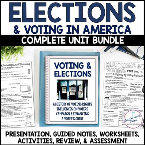 Elections And Voting Unit Plan For Government And Civics Tpt