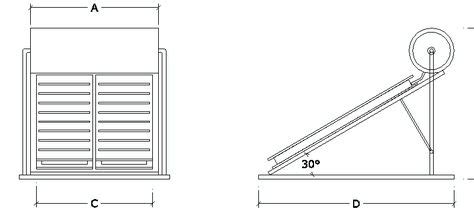 Bloque Calentador Solar En Autocad Dwg Descarga Gratis