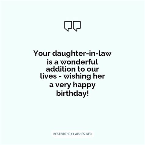 461 Heartwarming Quotes To Celebrate Your Daughter In Laws Birthday