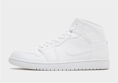 All White Jordans 1