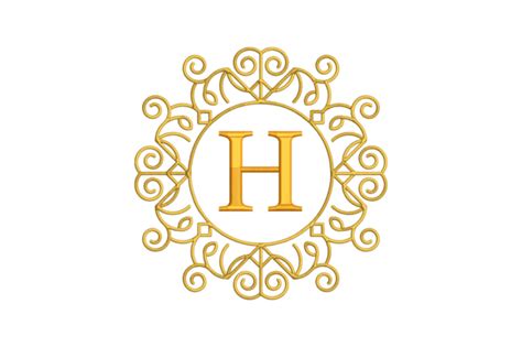 Monogram Letter H · Creative Fabrica