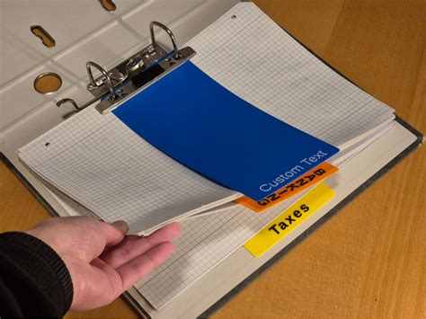 Binder Divider With Customizable Label By Losalligator Makerworld Download Free 3d Models