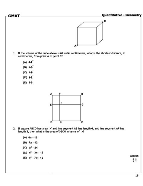 Advanced Gmat Math Questions Free Download