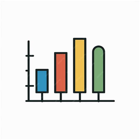 Vertical Bar Chart With Five Bars Of Different Heights Premium Ai