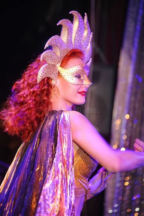 Beautiful Brunette Girl Magician`s Assistant Maestro Magician
