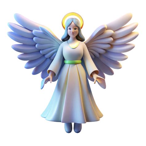 Maravilhoso Clássico 3d Anjo Ilustração Divino Asas Alto Resolução