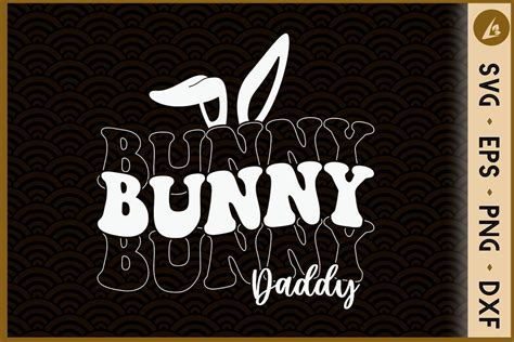 Bunny Daddy Easter Dad Bunny Ears Graphic By Liltwas · Creative Fabrica