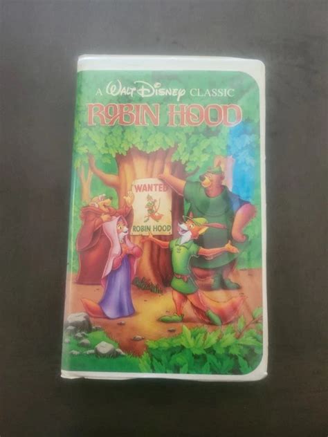 Walt Disneys Robin Hood Black Diamond The Classics Vhs 1189 £8918