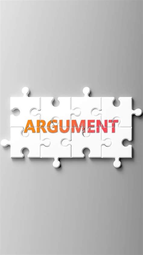 Argument Complex Like A Puzzle Pictured As Word Argument On A Puzzle