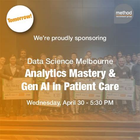Datascience Healthcareinnovation Datasciencemelbourne Method Recruitment Group