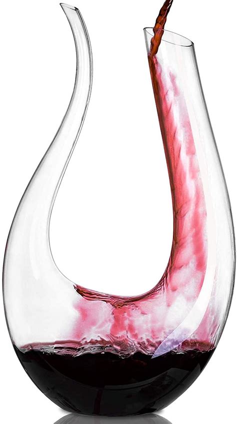 U Shape Wine Carafe Set Made Of Crystal Glass Red Wine Lead Free Glass