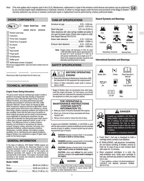 Operating Maintenance Instructions Manual Briggs And Stratton Pdf