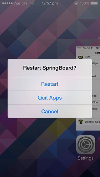 Respring Or Quit All Apps From Ios 7 App Switcher With Switchspring