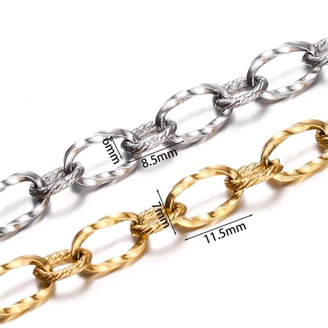 1m Stainless Steel Brass Cable Chain Crafting And Beyond