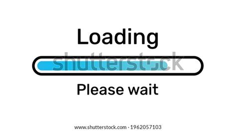 Loading Please Wait Icon Illustration On Stock Vector (Royalty Free) 1962057103 | Shutterstock