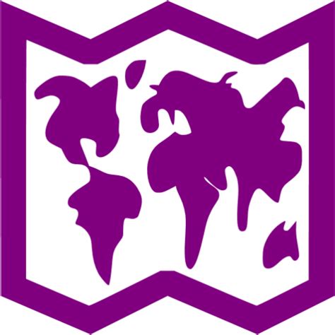 Purple World Map Icon Free Purple Map Icons