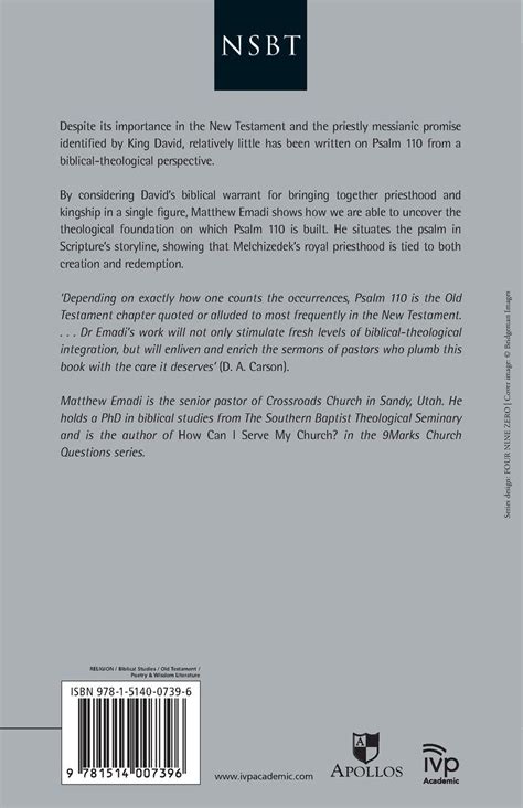 The Royal Priest Matthew H Emadi Buch Jpc De