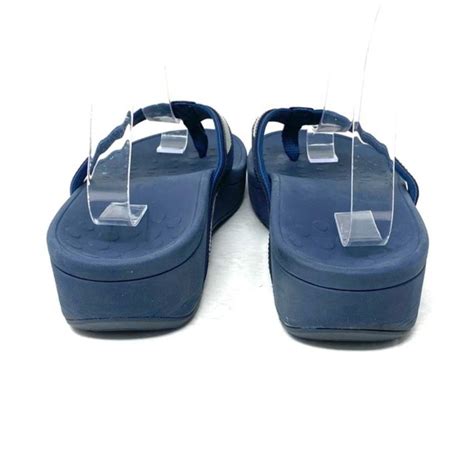 Vionic Navy Blue Thong Sandals Womens Size 8 Depop