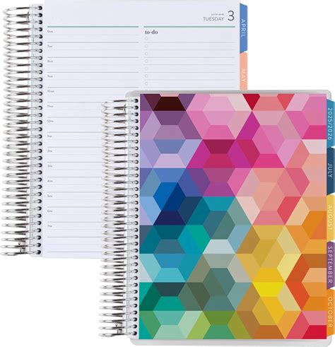 Erin Condren 7x9 Hexagon Daily Duo Planner 12 Month Dated 2026 Jan