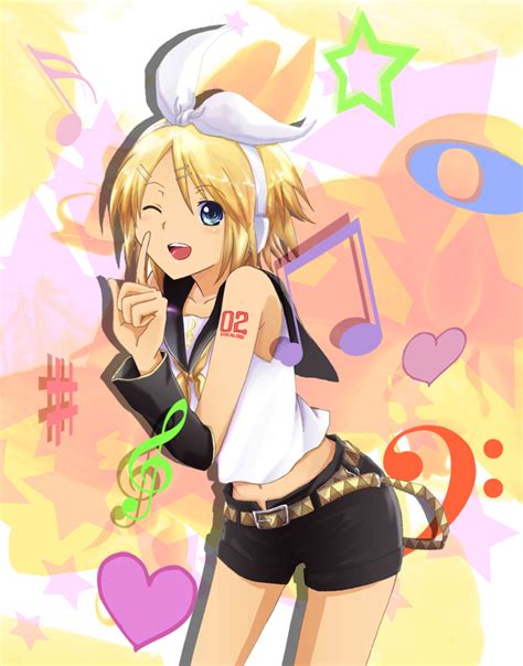 Kagamine Rin Vocaloid Drawn By Pinky Iwata Danbooru