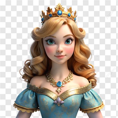 可愛的卡通公主與皇冠和項鍊剪貼畫插圖 卡通公主 微笑的公主 公主剪贴画png去背圖片素材免費下載，免摳圖設計圖案下載 Pngtree