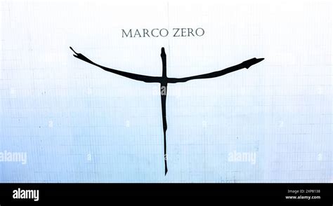 Zero Point Of The City Of Brasília Df Plotted In 1957 By Engineer