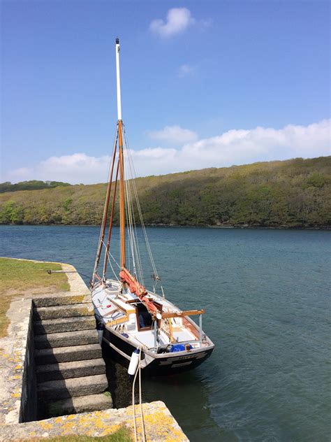 Cornish Crabber Mivvy At Tremayne Quay Helford Sailing Dinghy Small