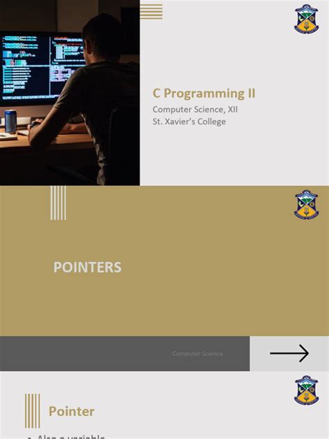 C Programming Ii Pointer Pdf Pointer Computer Programming Parameter Computer Programming