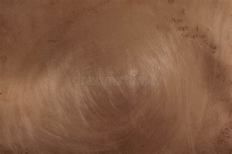 Copper Surface With Circular Scratches Textured Copper Surface For