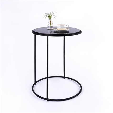 Round C Table Black Base Bhfhome