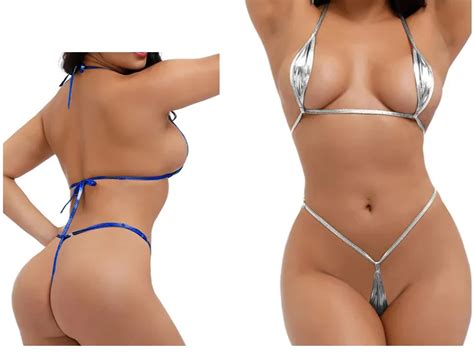 Custom Logo Womens Two Piece Sexy Swimwear String Bikini