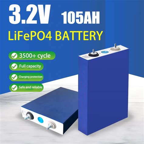 New Class A Lifepo4 Rechargeable Battery 32 V 105ah Lithium Iron
