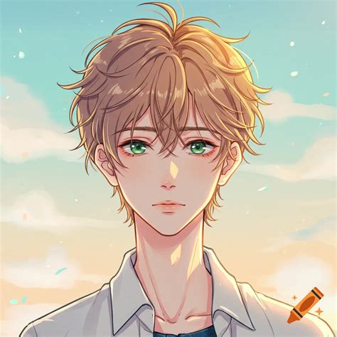 Anime Boy With Brown Hair And Hazel Eyes
