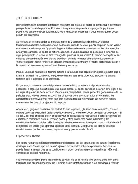 ¿qué Es El Poder Pdf Ideologías Legitimidad Política