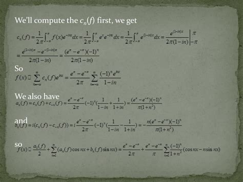 Ppt Fourier Series Fourier Integral Fourier Transform Powerpoint