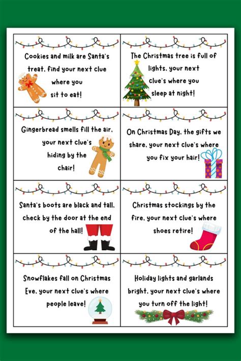 Free Christmas Scavenger Hunt Printable Example 5 Mom Envy
