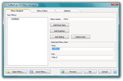 How To Use The CSS Menu Designer CoffeeCup Software