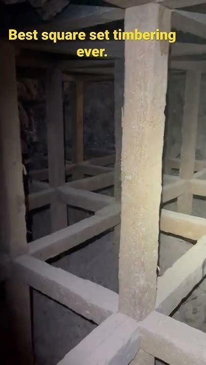 Best Square Set Timbering Found In An Abandoned Gold Mine Youtube