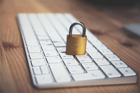 Bloquear No Teclado Do Computador Foto Premium