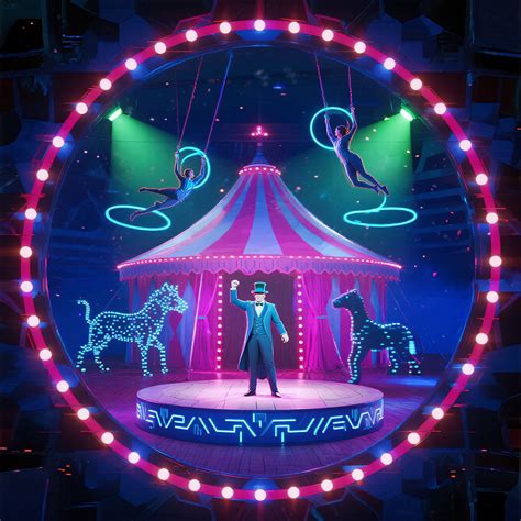 Free Neon Circus Spectacle Image Neon Circus Cyberpunk Download