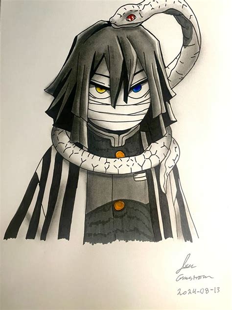 Chibi Iguro Obanai Kimetsu No Yaiba😍😻 In 2025 Chibi Charcoal Art