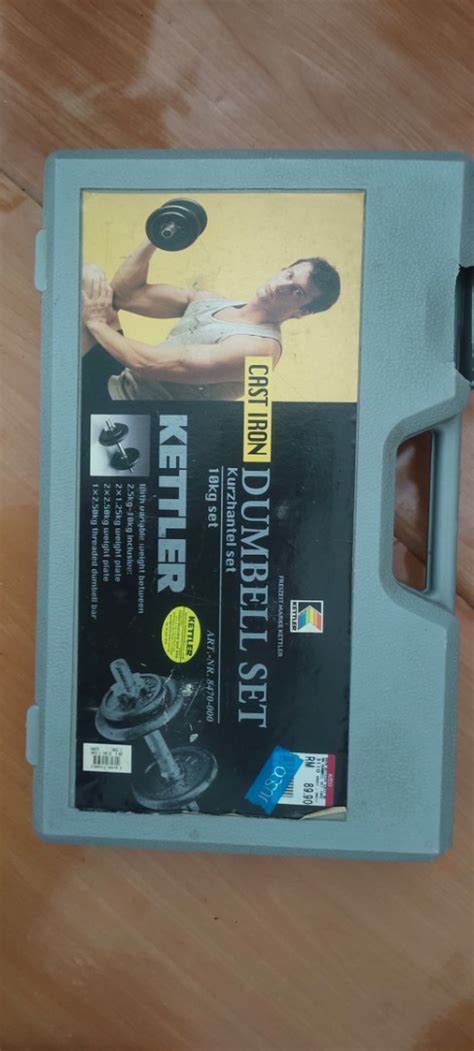 Kettler Cast Iron Dumbell Set 10kg Sports Equipment Exercise