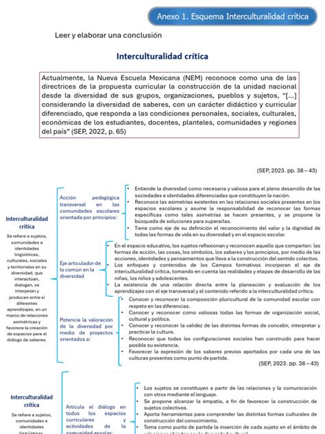 Anexo 1 Esquema De Interculturalidad Crítica Pdf Interculturalidad
