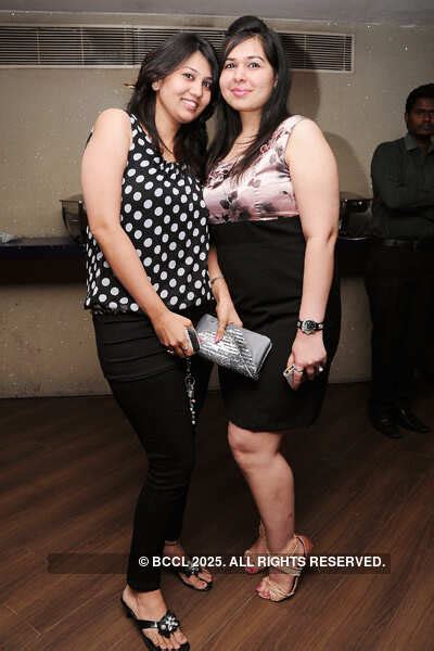 Varhika And Kushneet During Rupal Gaggars Pre Wedding Bash At Bottle
