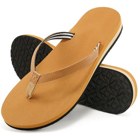 Ecetana Womens Flip Flops Arch Support Yoga Foam Cushion Comfortable