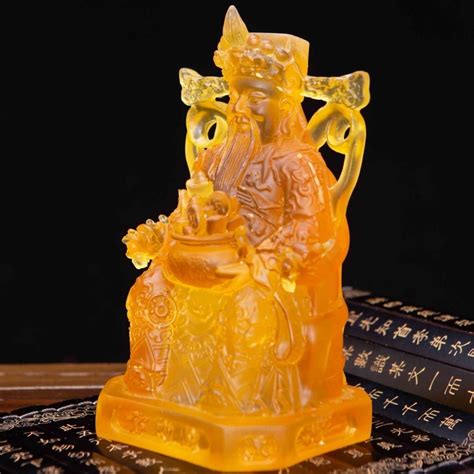 爆款琉璃财神爷摆件，文财神招财佛像，居家客厅佛堂必备神器！ 摆件 淘宝百科网