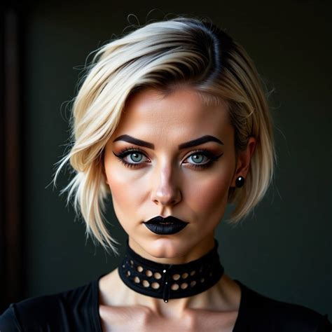 Blonde Goth Portrait By Tripleskeet On Deviantart
